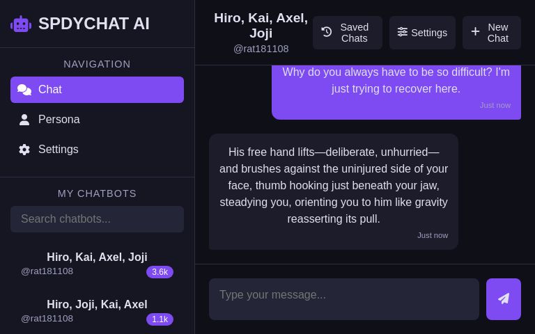 Hiro, Kai, Axel, Joji ― Perchance Generator