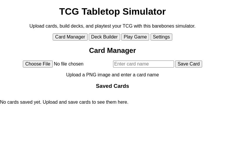 TCG Tabletop Simulator ― Perchance Generator