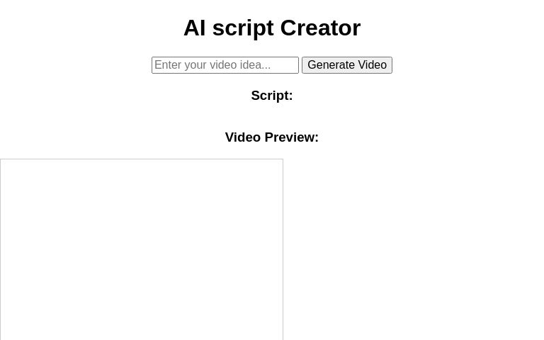AI script Creator ― Perchance Generator