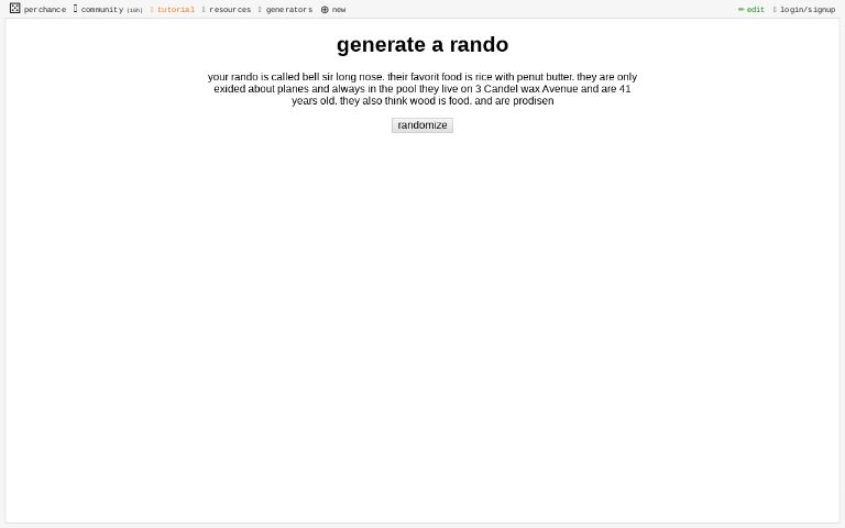 generate a rando