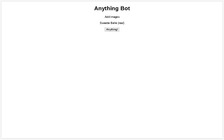 Anything Bot ― Perchance Generator