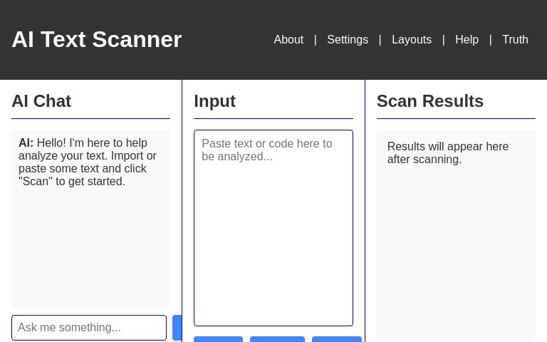 AI Text Scanner ― Perchance Generator