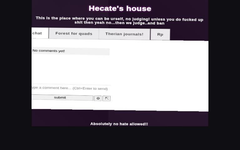 Hecate's house ― Perchance Generator