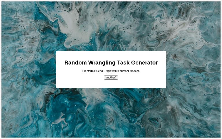 Random Wrangling Task Generator