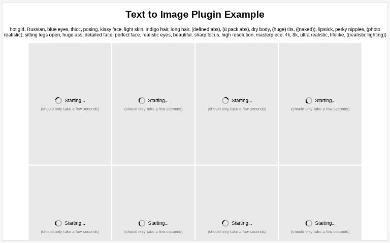 Text to Image Plugin Example
