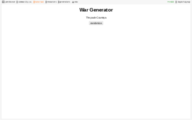 War Generator