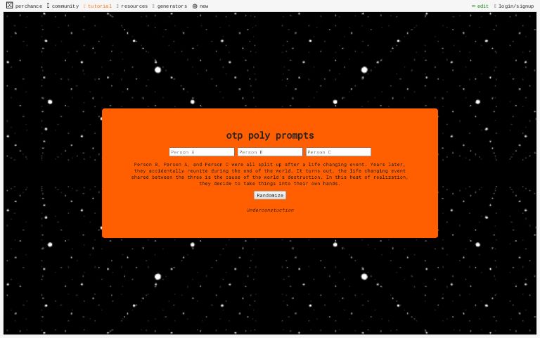 otp poly prompts ― Perchance Generator