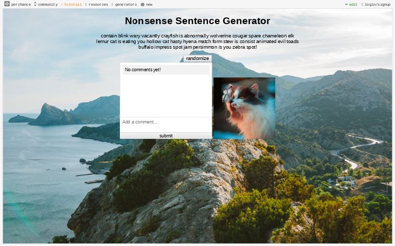Nonsense Sentence Generator