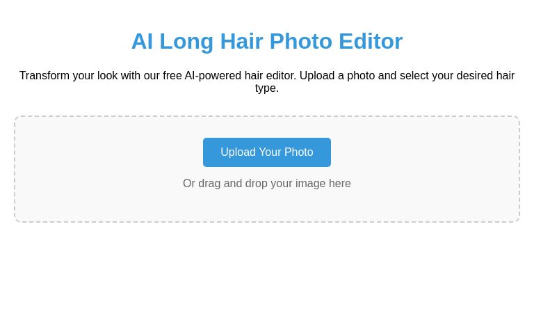 AI Long Hair Photo Editor ― Perchance Generator