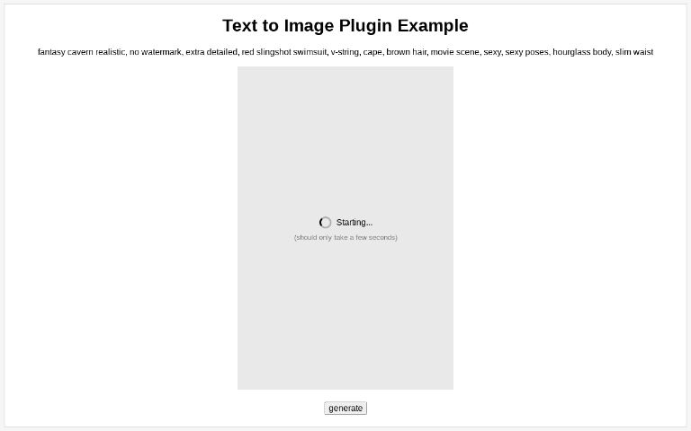 Text to Image Plugin Example