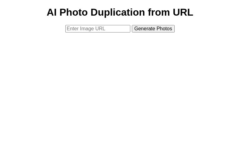 AI Photo Duplication from URL ― Perchance Generator