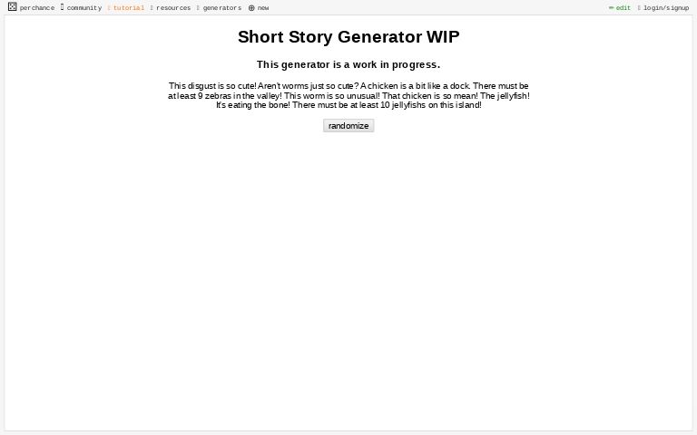 Short Story Generator WIP