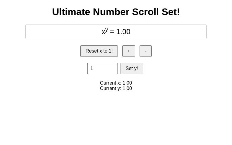 Ultimate Number Scroll Set! ― Perchance Generator