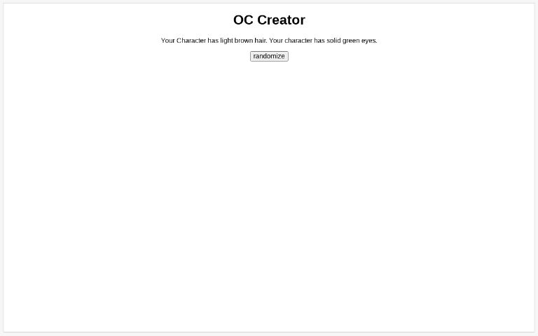 OC Creator ― Perchance Generator