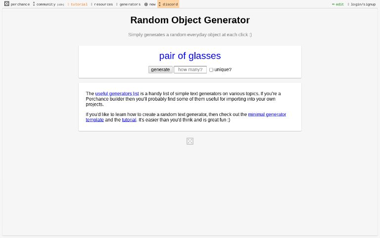 Random Object Generator