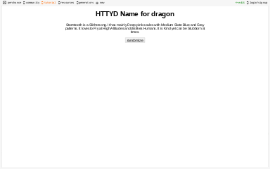 HTTYD Name for dragon ― Perchance Generator