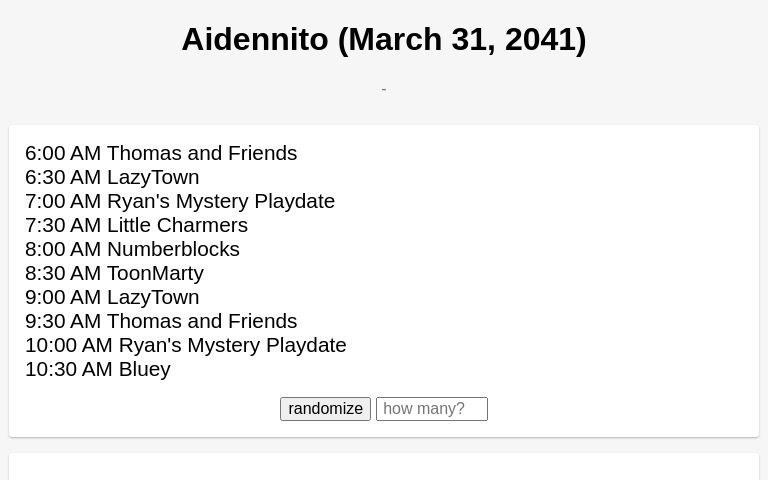 Aidennito (March 31, 2041) ― Perchance Generator