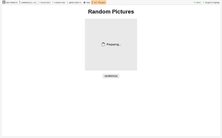 Random Pictures ― Perchance Generator