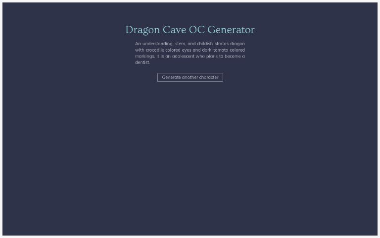 Dragon Cave OC Generator