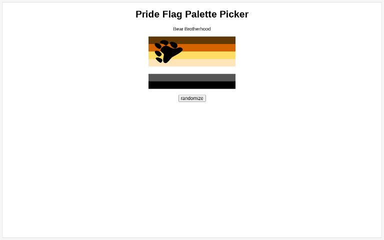 Pride Flag Palette Picker ― Perchance Generator