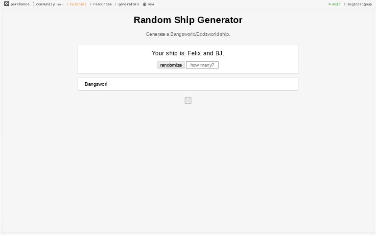 Random Ship Generator