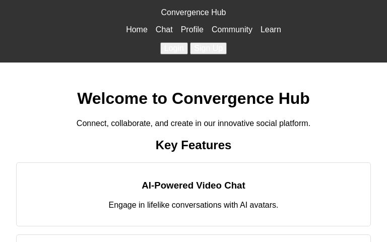 Welcome to Convergence Hub ― Perchance Generator