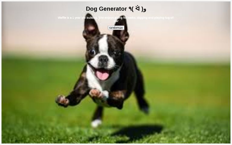 Dog Generator ٩( ᐛ )و