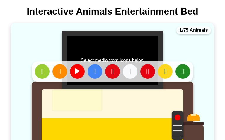 Interactive Animals Entertainment Bed ― Perchance Generator