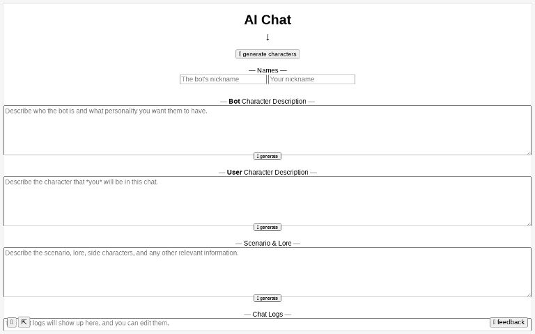 AI Chat & Roleplay (free, no sign-up, fast, unlimited)