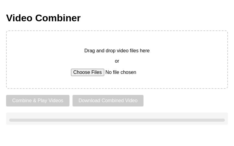 Video Combiner ― Perchance Generator