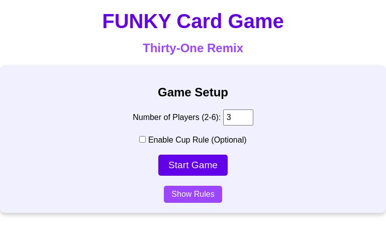 FUNKY Card Game ― Perchance Generator