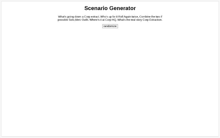 Scenario Generator