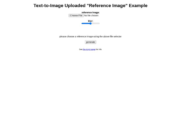 Text-to-Image Uploaded "Reference Image" Example ― Perchance Generator