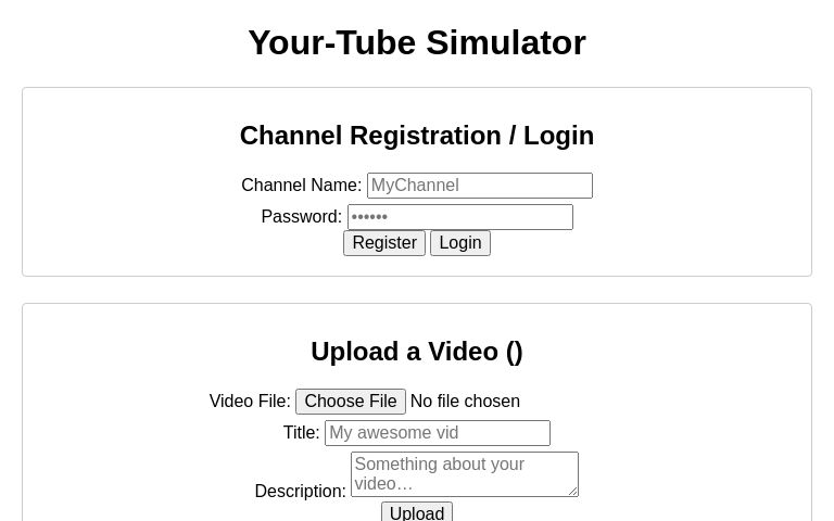 Your‑Tube Simulator ― Perchance Generator
