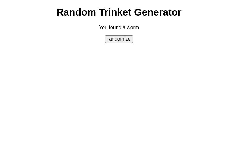 Random Trinket Generator