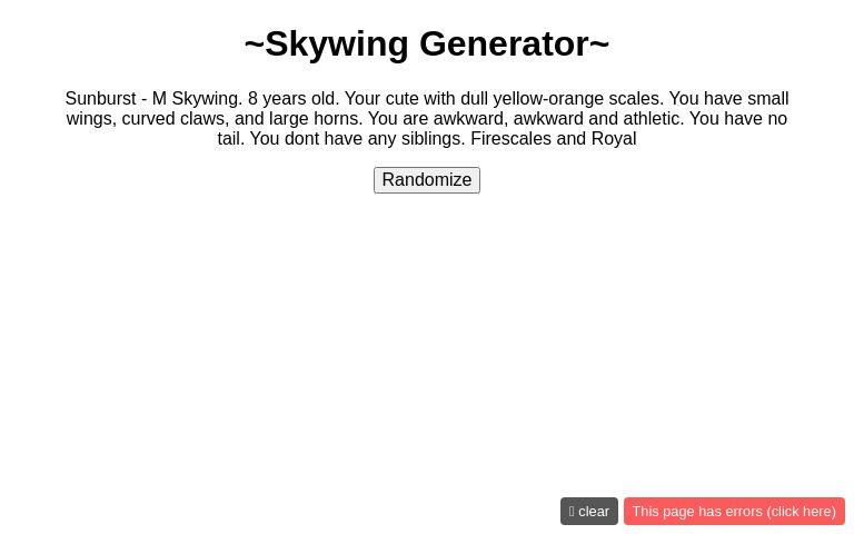 ~Skywing Generator~