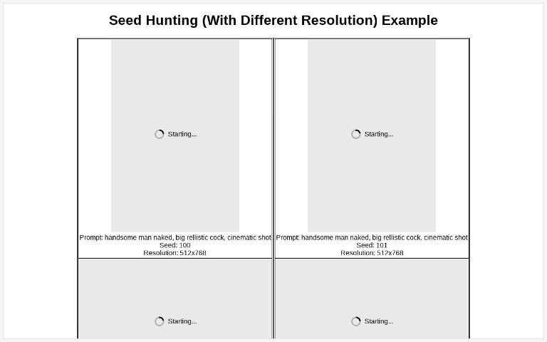 Seed Hunting (With Different Resolution) Example ― Perchance Generator