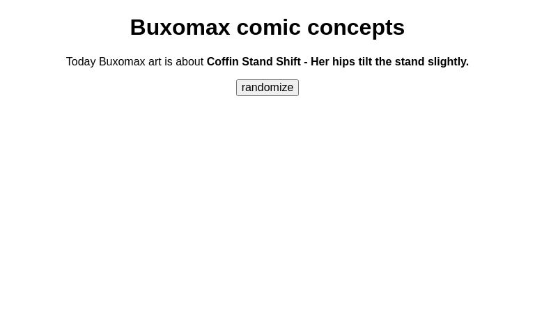 Buxomax comic concepts ― Perchance Generator