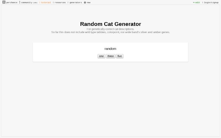 Random Cat Generator