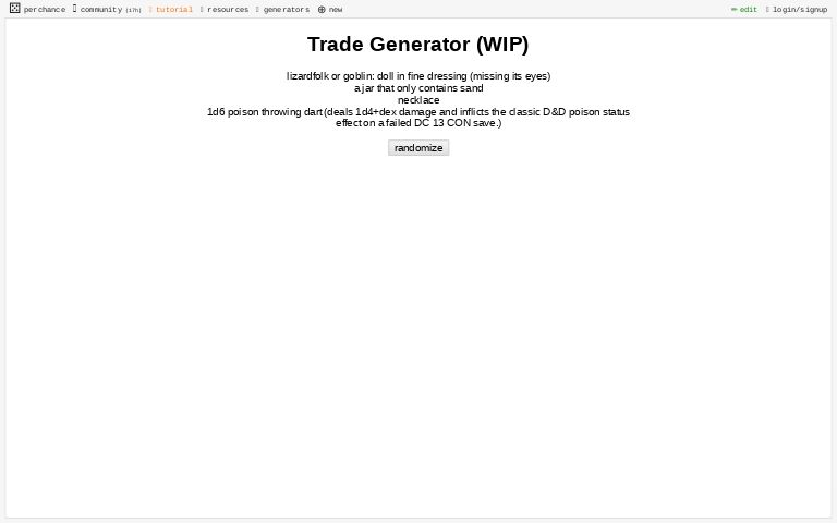 Trade Generator (WIP)