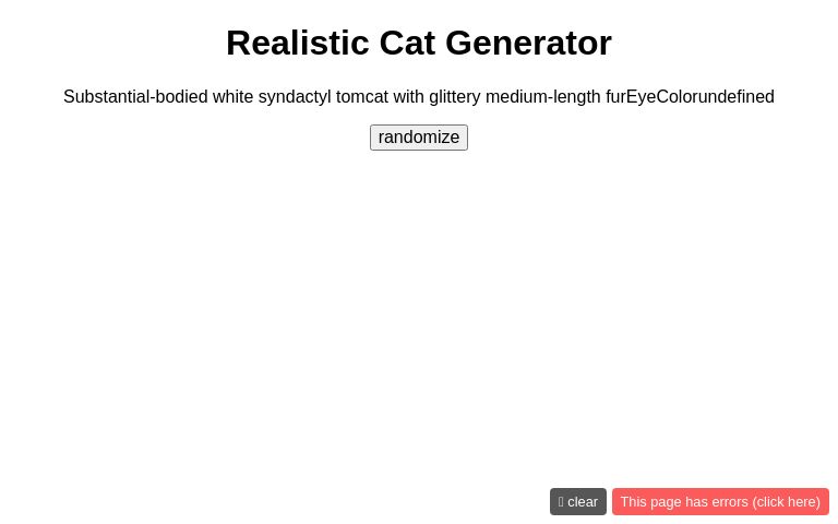Realistic Cat Generator