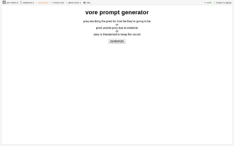 vore prompt generator