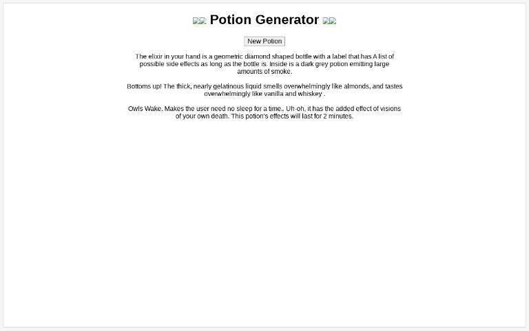 Potion Generator