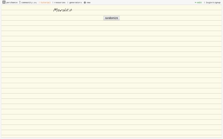 Diaryexample ― Perchance Generator