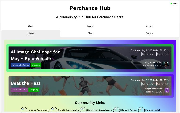 Perchance Hub ― Perchance Generator