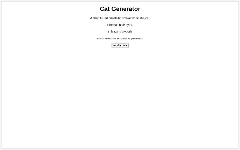 Cat Generator
