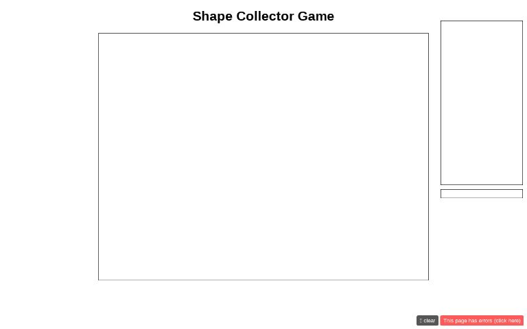 Shape Collector Game ― Perchance Generator