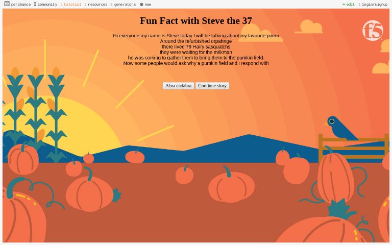 Fun Fact with Steve the 45 ― Perchance Generator