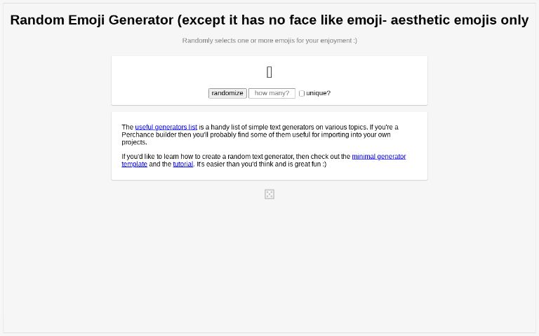 Random Emoji Generator (except it has no face like emoji- aesthetic ...