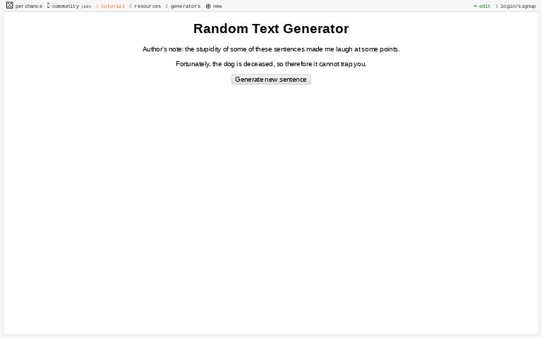 Random Text Generator